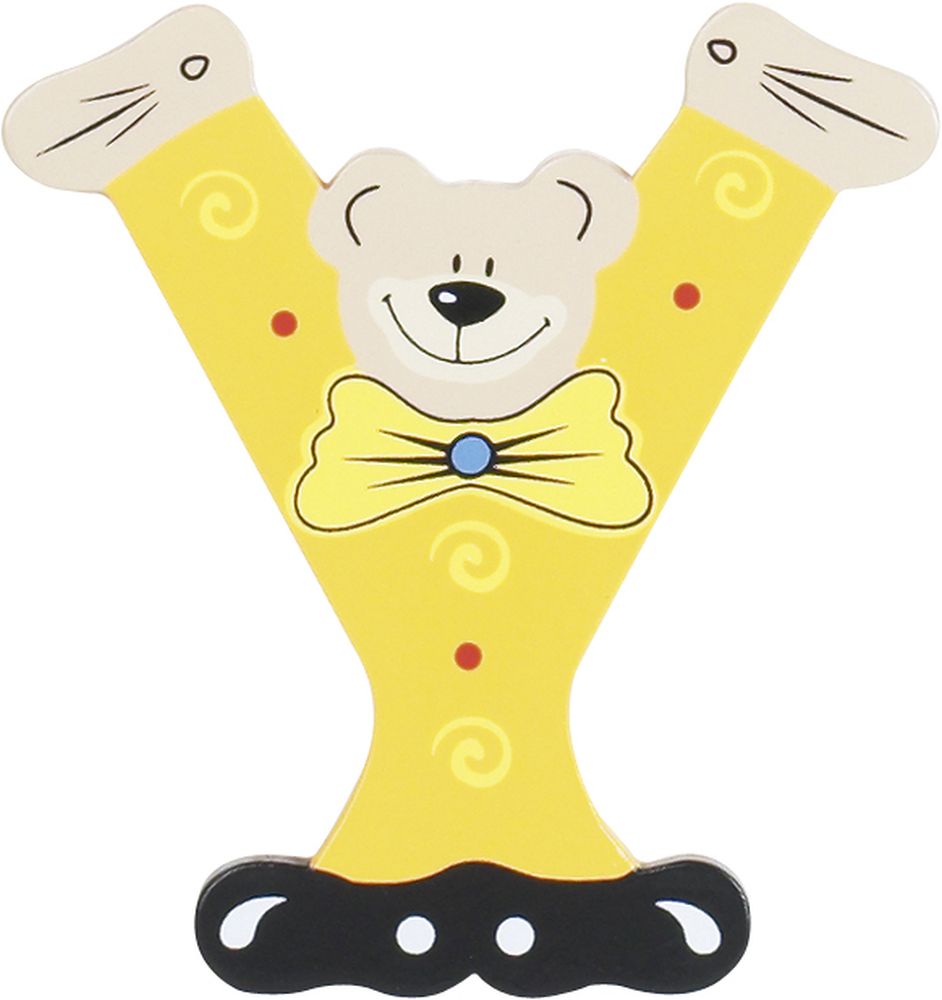 Playshoes Holz-Buchstaben Y, farblich sortiert